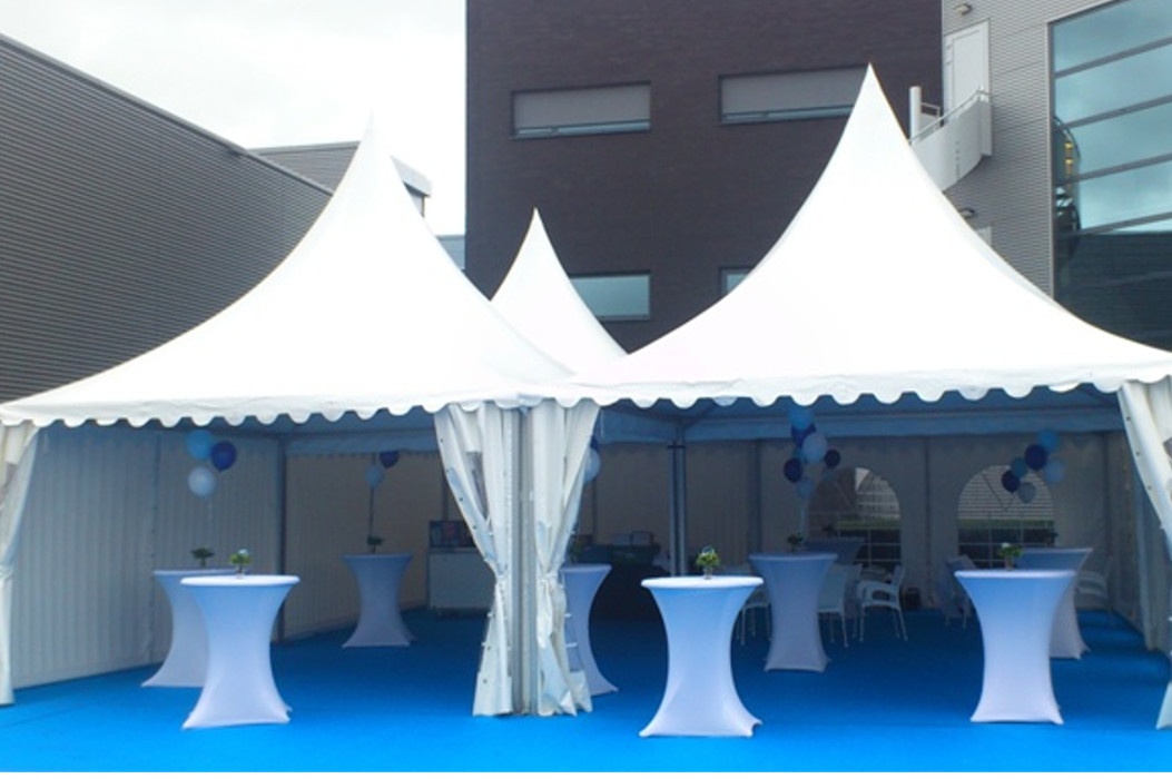 Pagode tent 5 x 5 meter - De Feestmeesters